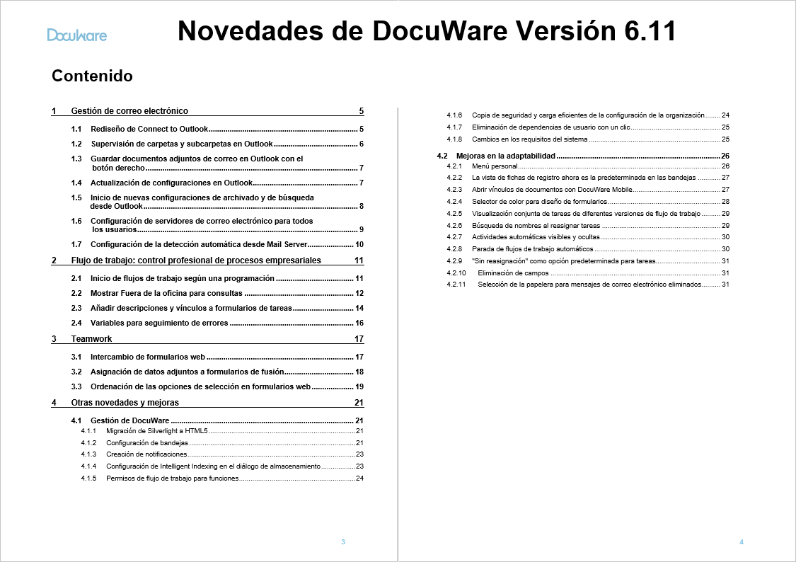 La versión 6.11 de DocuWare ya está disponible